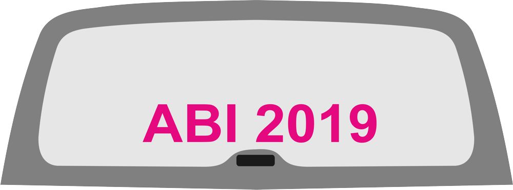 Abi Aufkleber Schriftzug 20xx