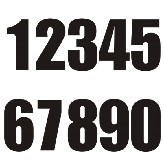 Startnummer Aufkleber 101